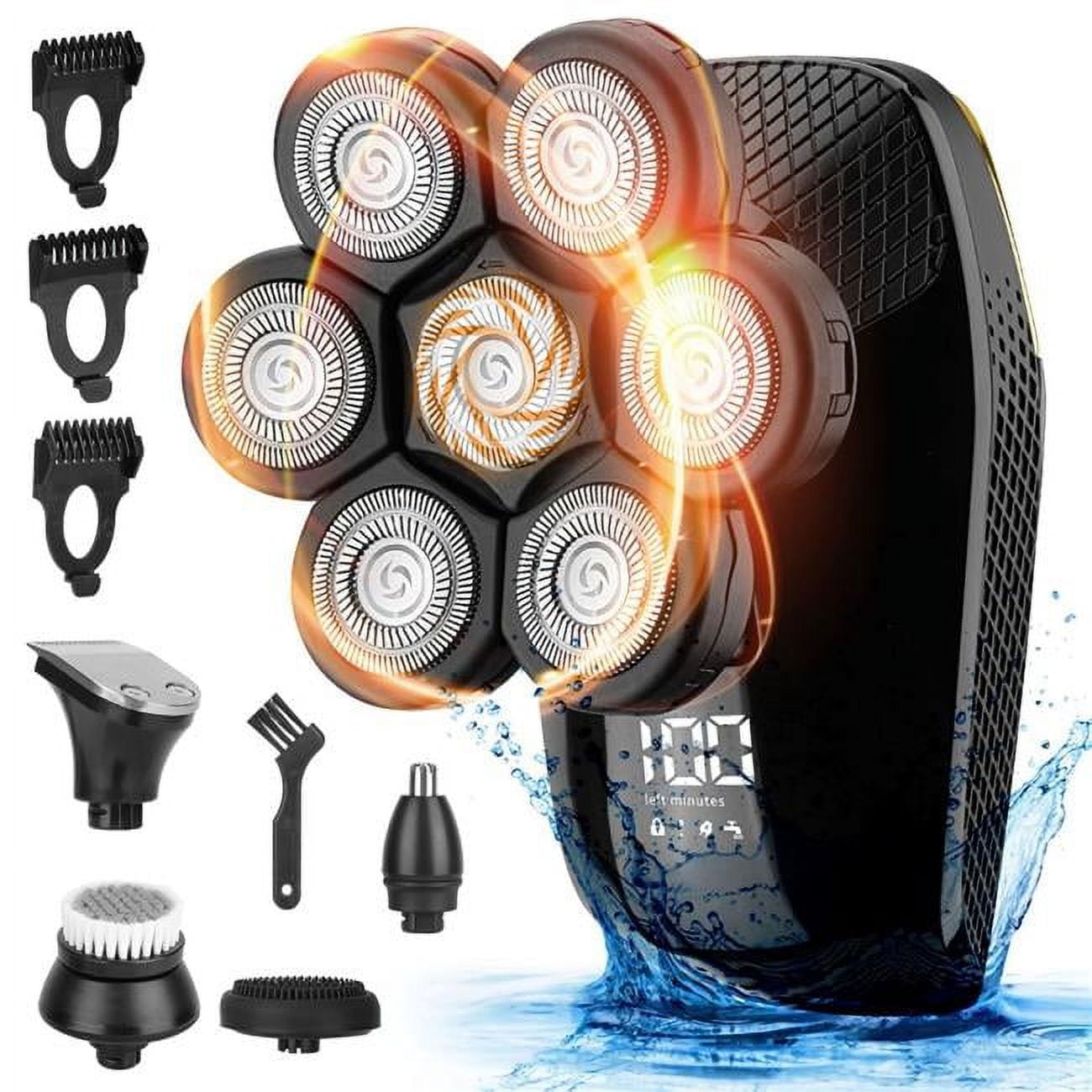 Fresh Fab Finds Bald Men's 5-in-1 Electric Rotary Razor Kit ...