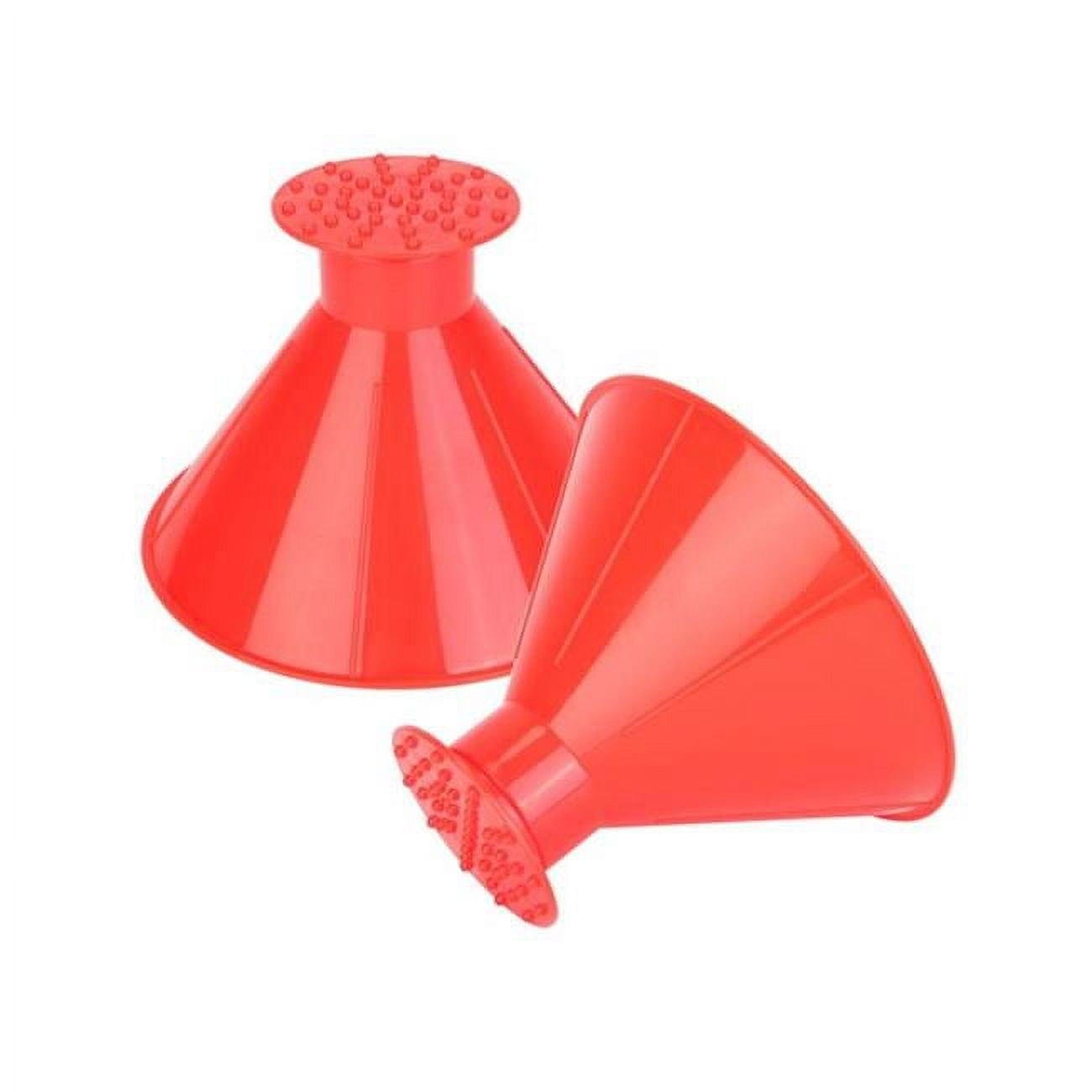 2Pcs Car Windshield Ice Snow Scrapers Round Cone Shaped Ice Deicer ...