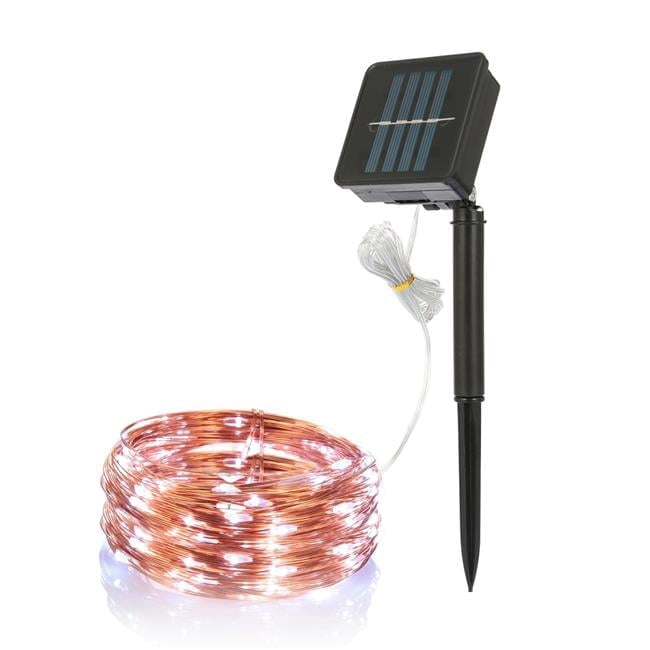 Fresh Fab Finds FFF-Cool-GPCT1401 100 LEDs Solar String Lights Outdoor ...
