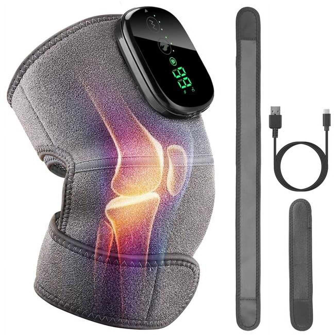 Fresh Fab Finds FFF-Grey-GPCT4131 3-in-1 Heated Knee Massager ...