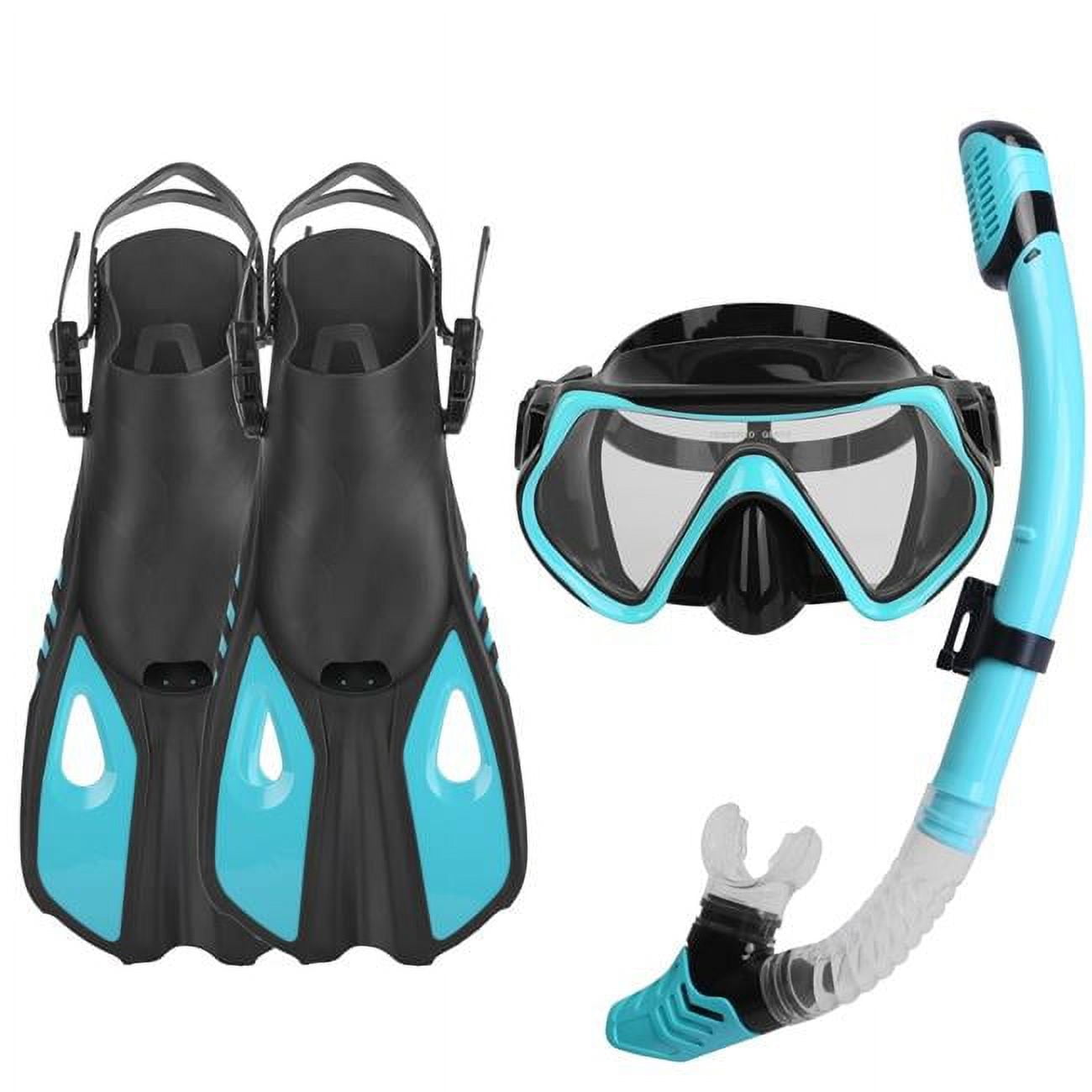 Fresh Fab Finds FFF-L-XL-Green-GPCT3990 Snorkeling Gear Mask Fin ...