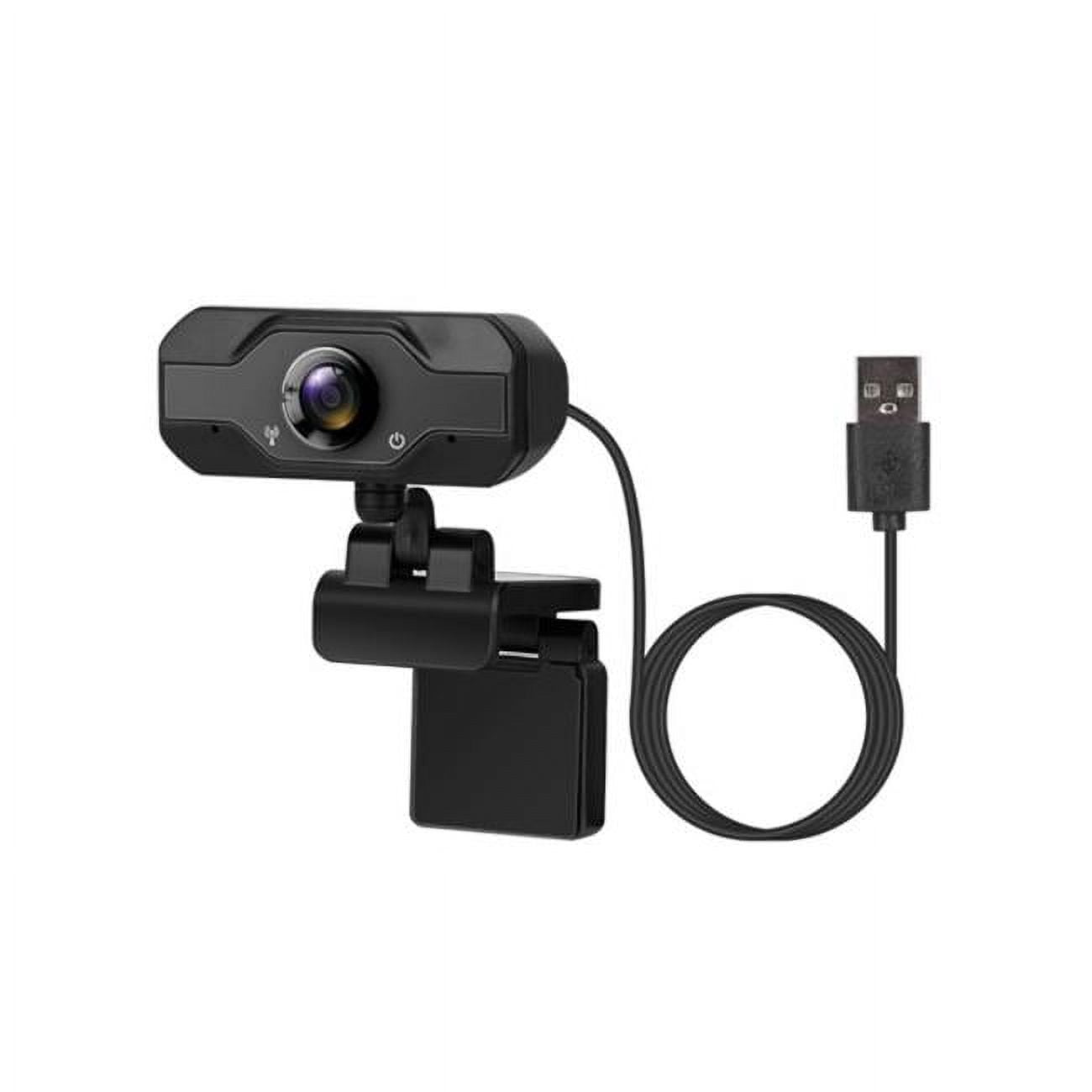 FHD 1080P USB Webcam w/ 360° Rotatable Clip Streaming USB Camera Plug ...