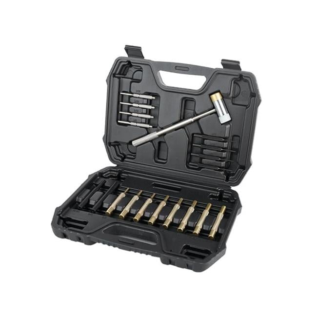 Fresh Fab Finds Hammer Drift Pin Punch Kit with Brass Chromium Plastic ...