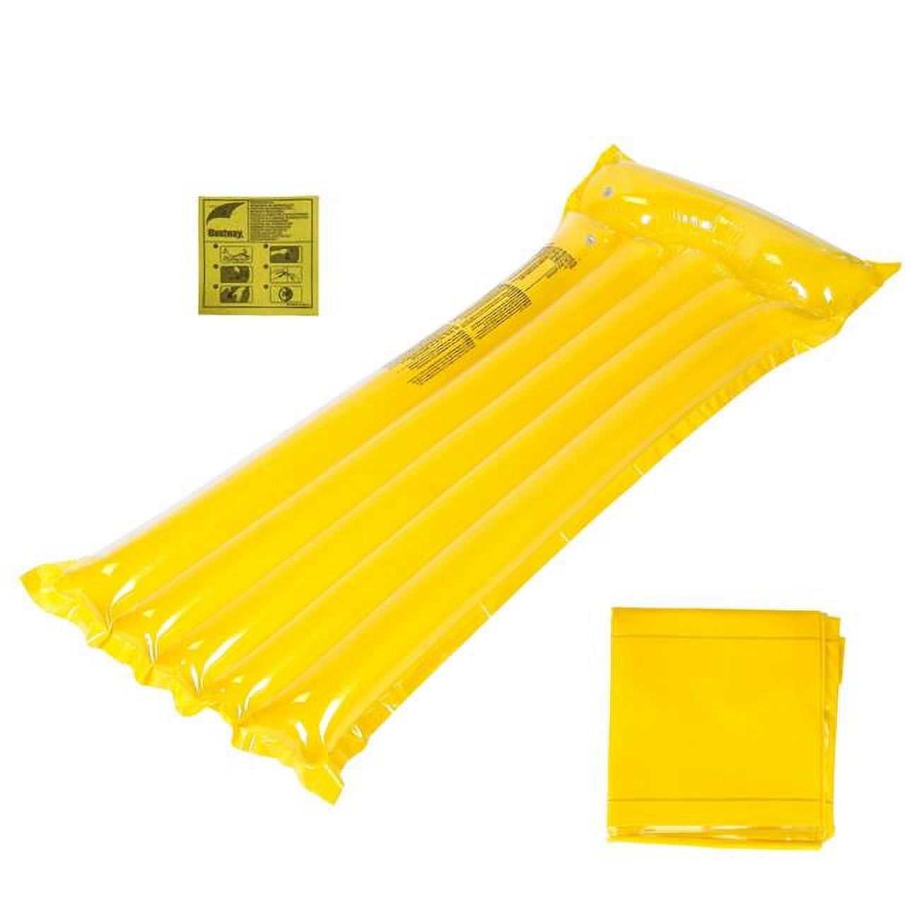 Fresh Fab Finds FFF-Yellow-GPCT2746 Inflatable Pool Float Raft Foldable ...