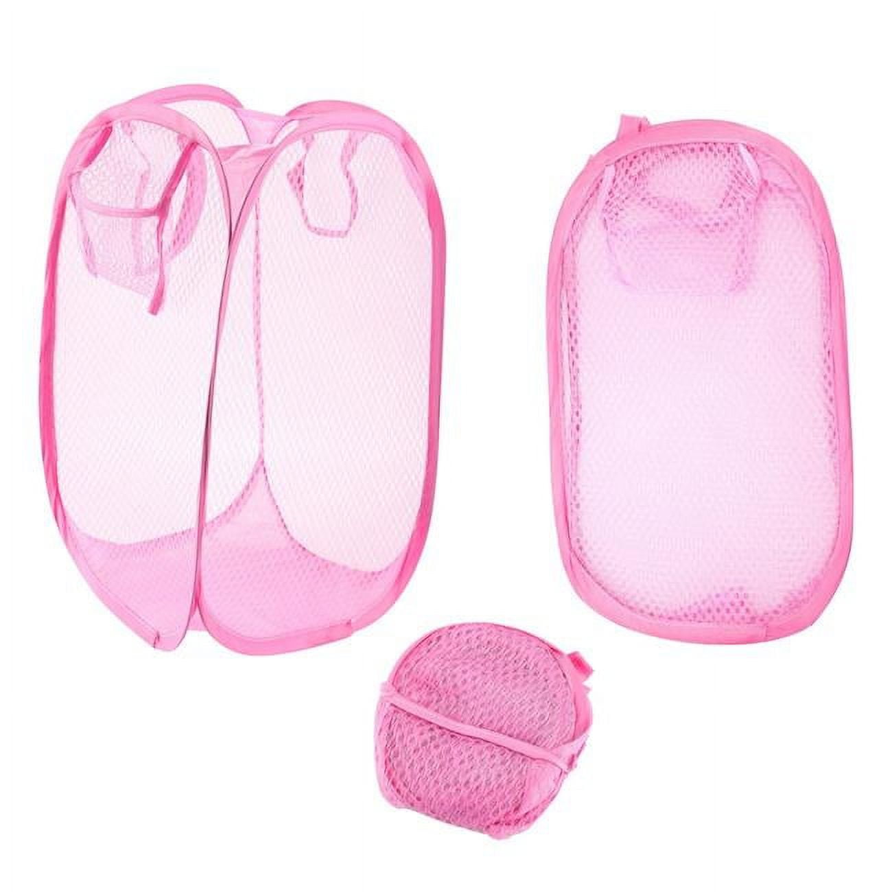 Fresh Fab Finds Pop-Up Foldable Mesh Hamper Clothes Laundry Basket Bins ...