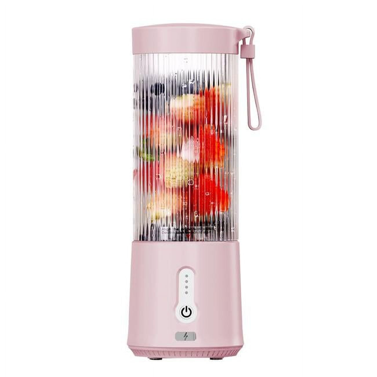 Fresh Fab Finds Portable Fruit Blender - 450ML/15.2OZ, 6 Blades ...