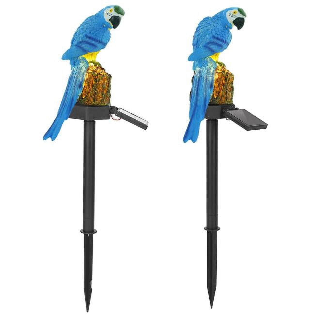 Fresh Fab Finds FFF-BlueParrot-GPCT2831 Solar Powered Parrot IP65 ...