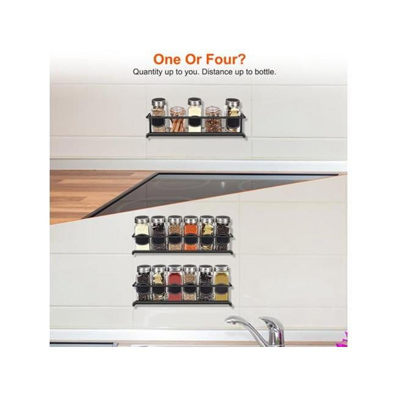 Fresh Fab Finds Wall Mount Spice Racks Seasoning Herb Jar Holder ...