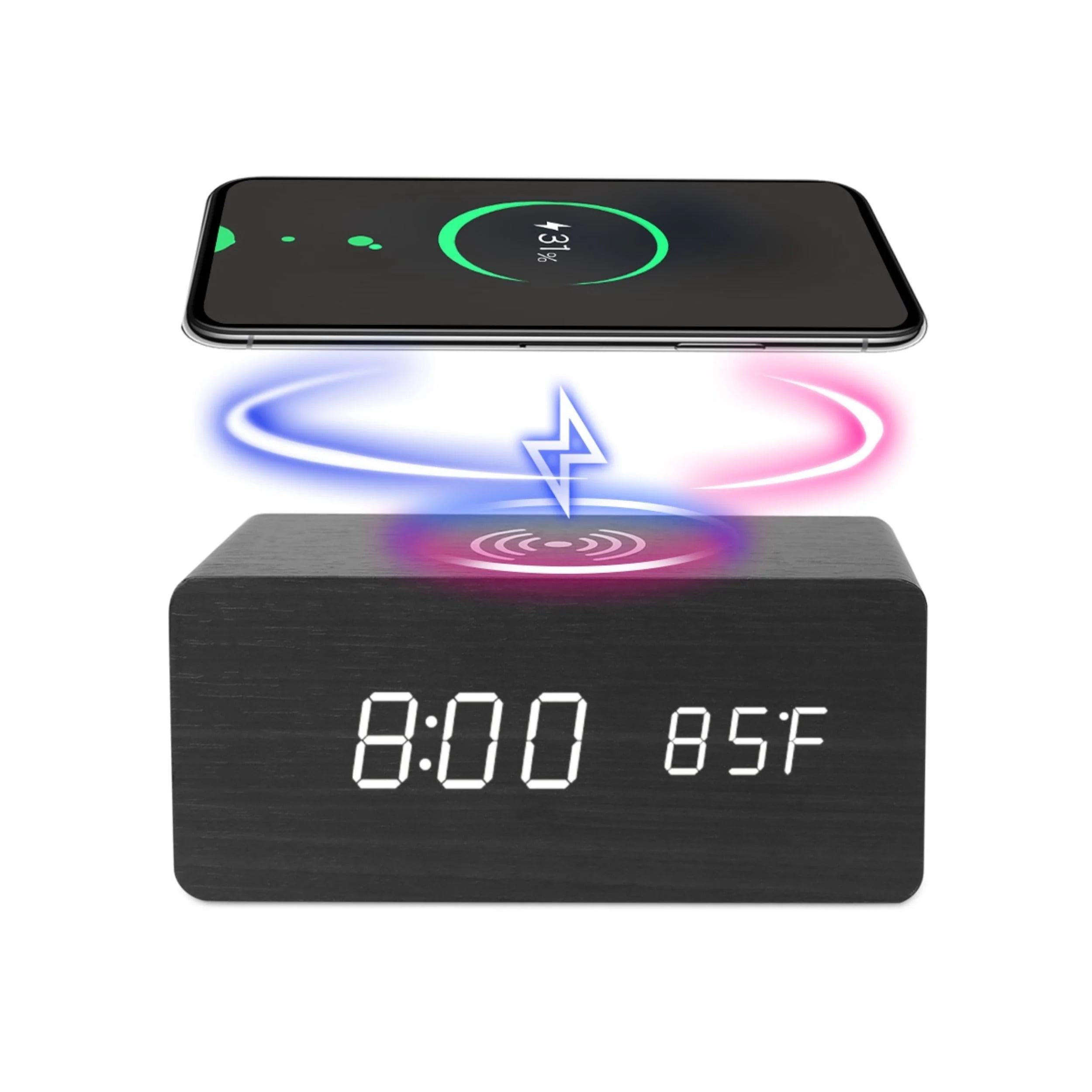 Fresh Fab Finds Wireless Charger Alarm Clock with Voice Control ...