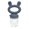 Haakaa Silicone Baby Feeding Teether & Fresh Food Freezer in Steel Blue ...