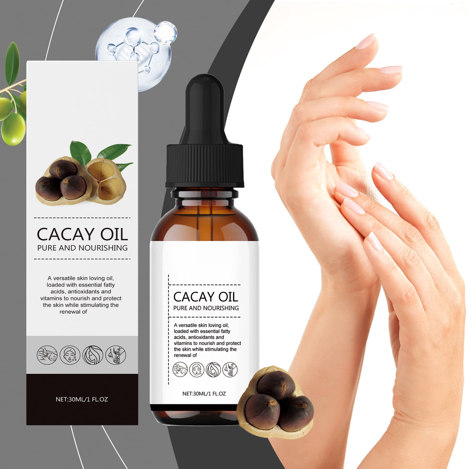 Fresh Finds, Cacay Oil, Natural Carrier Oil, Vegan Formula, 30ml Bottle ...