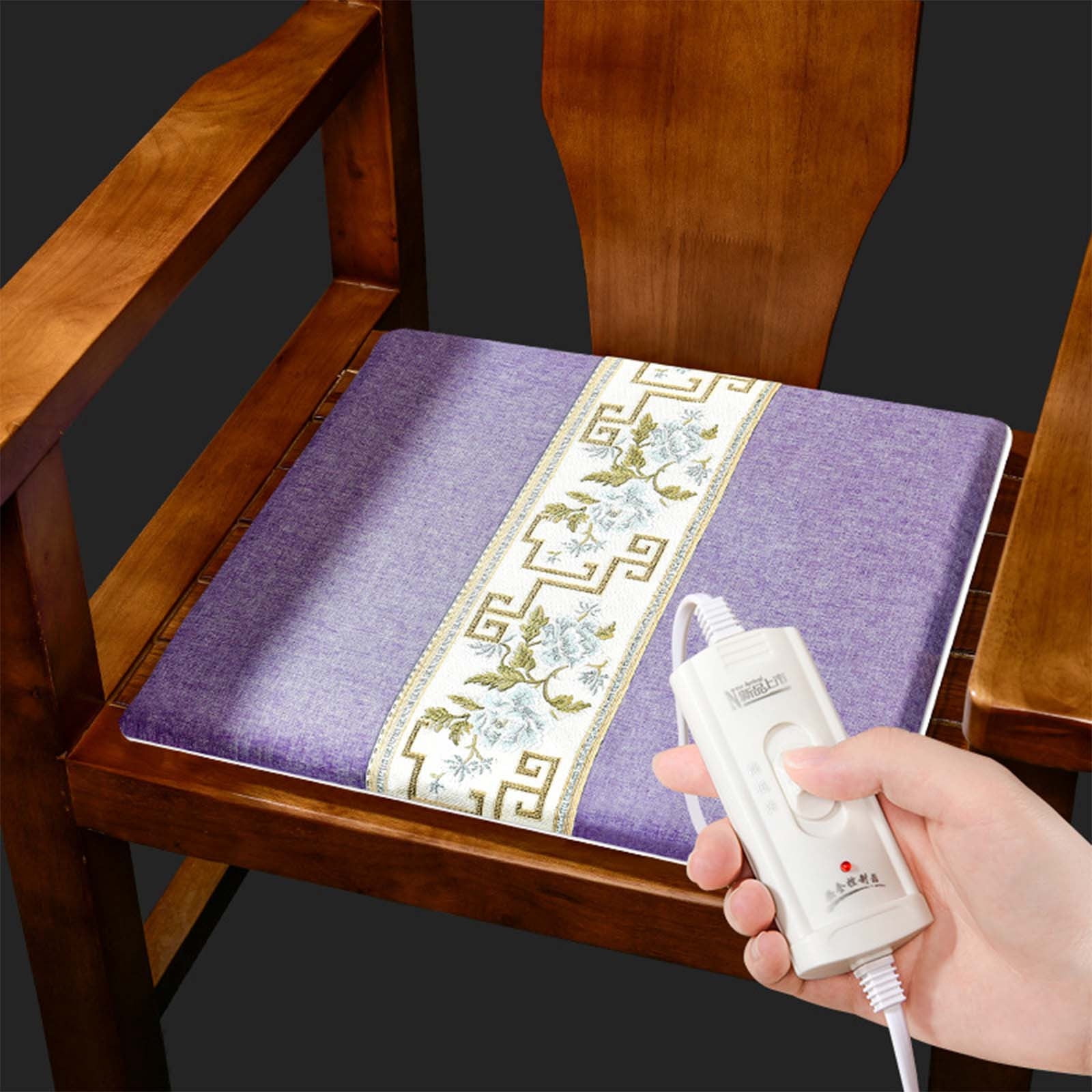 Fresh Finds, Heating Seat Cushion, Velvet Lined, Warmth Control ...