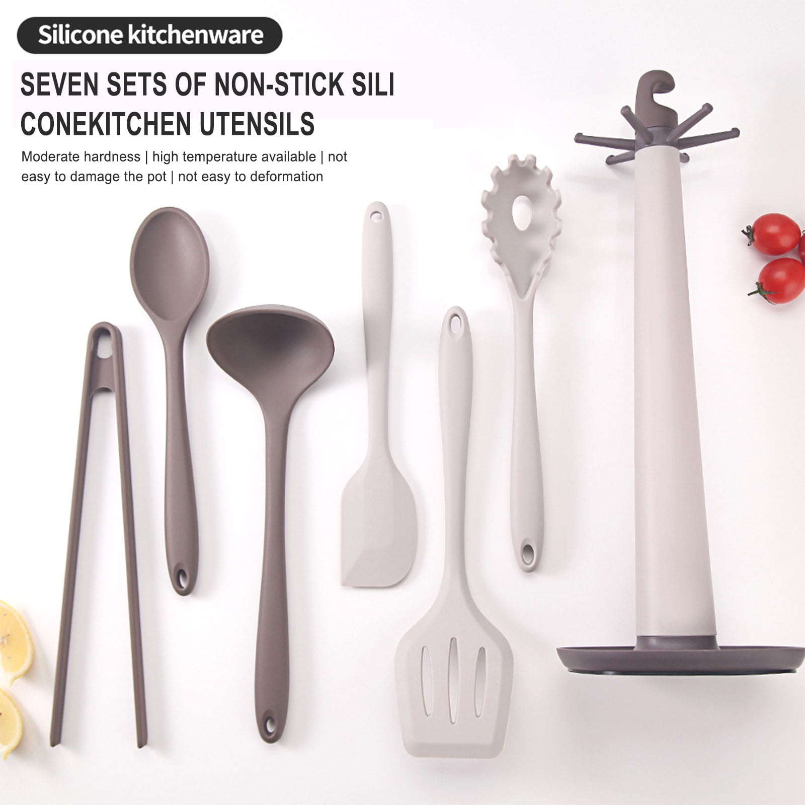Fresh Finds, Non-stick Cookware Set, 7-piece Kitchen Utensils, Durable ...