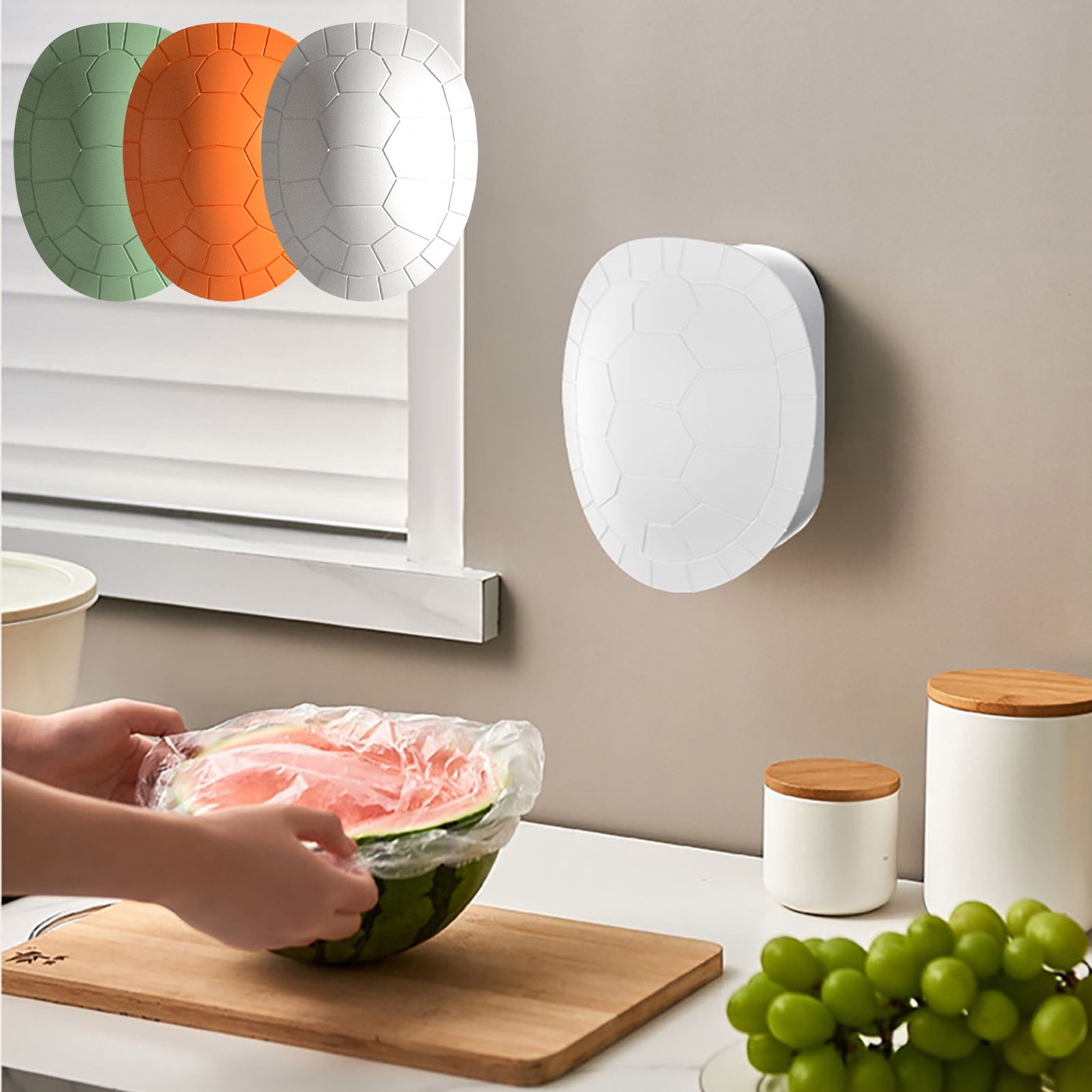 Fresh Finds, Wall Mounted Plastic Wrap Box, Large Capacity Storage ...