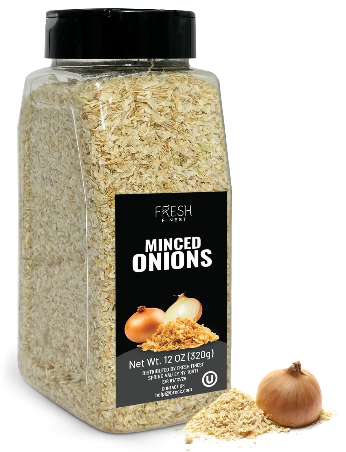 Fresh Finest Culinary Dried Minced Onion Flakes 320G (12 oz) - Walmart.com