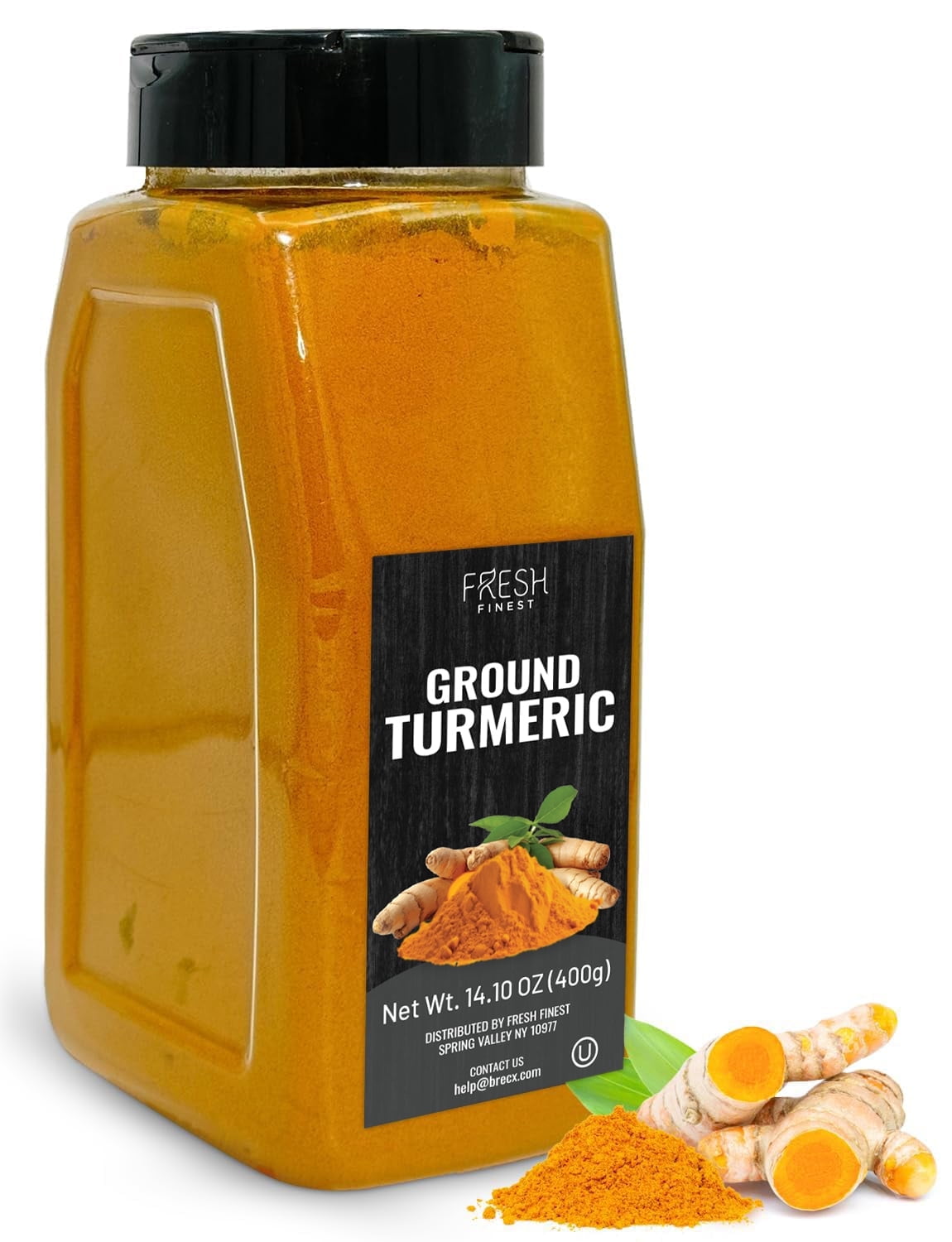 Fresh Finest Ground Turmeric Powder, Kosher, 400G (14.10 oz), Rich ...