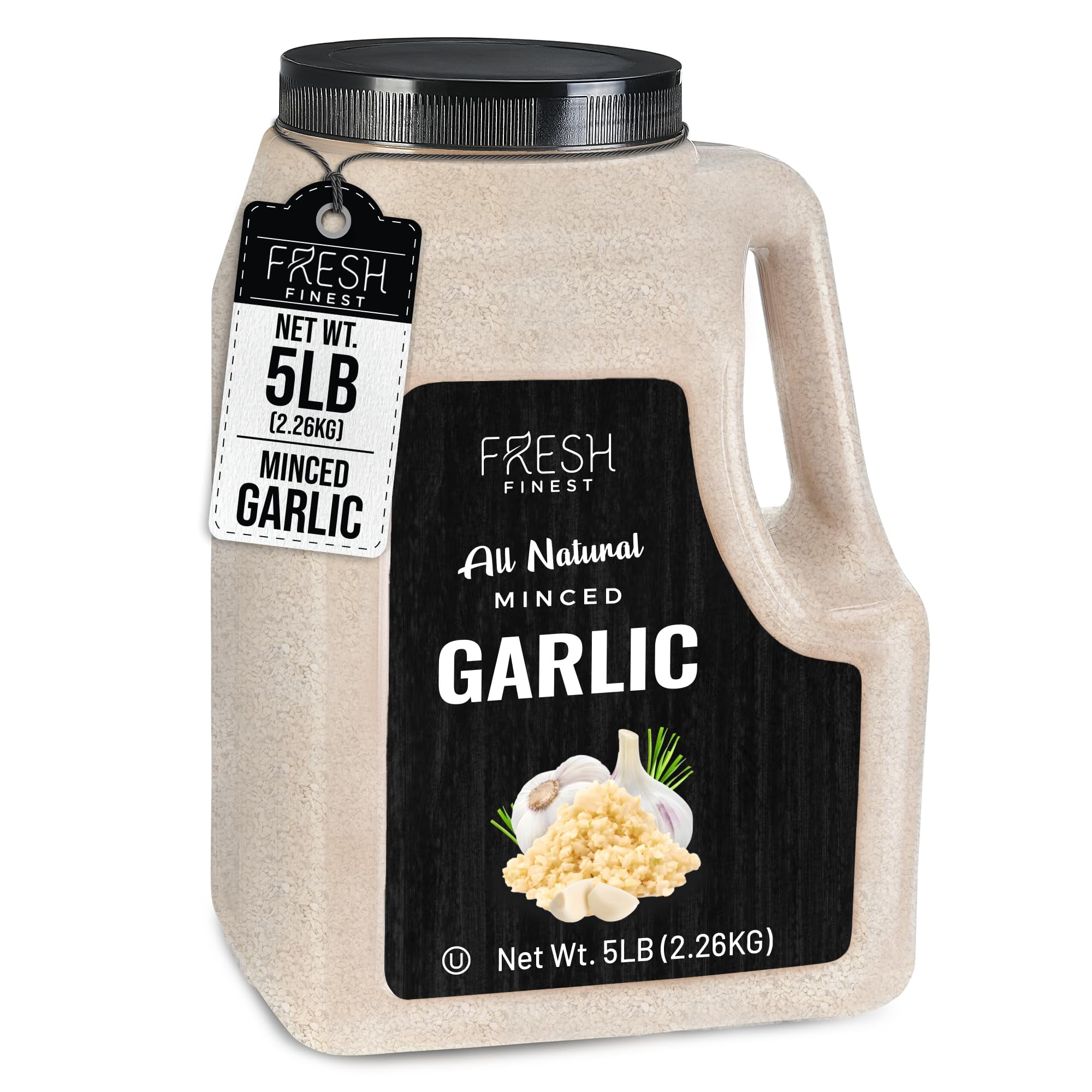 Fresh Finest Minced Garlic VTF5 - Bulk 5 LB - Garlic Flakes, Ready-to ...
