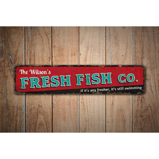 Fresh Fish Co. Sign Fresh Fish Sign Fresh Fish Co. Fresh Fish Decor ...