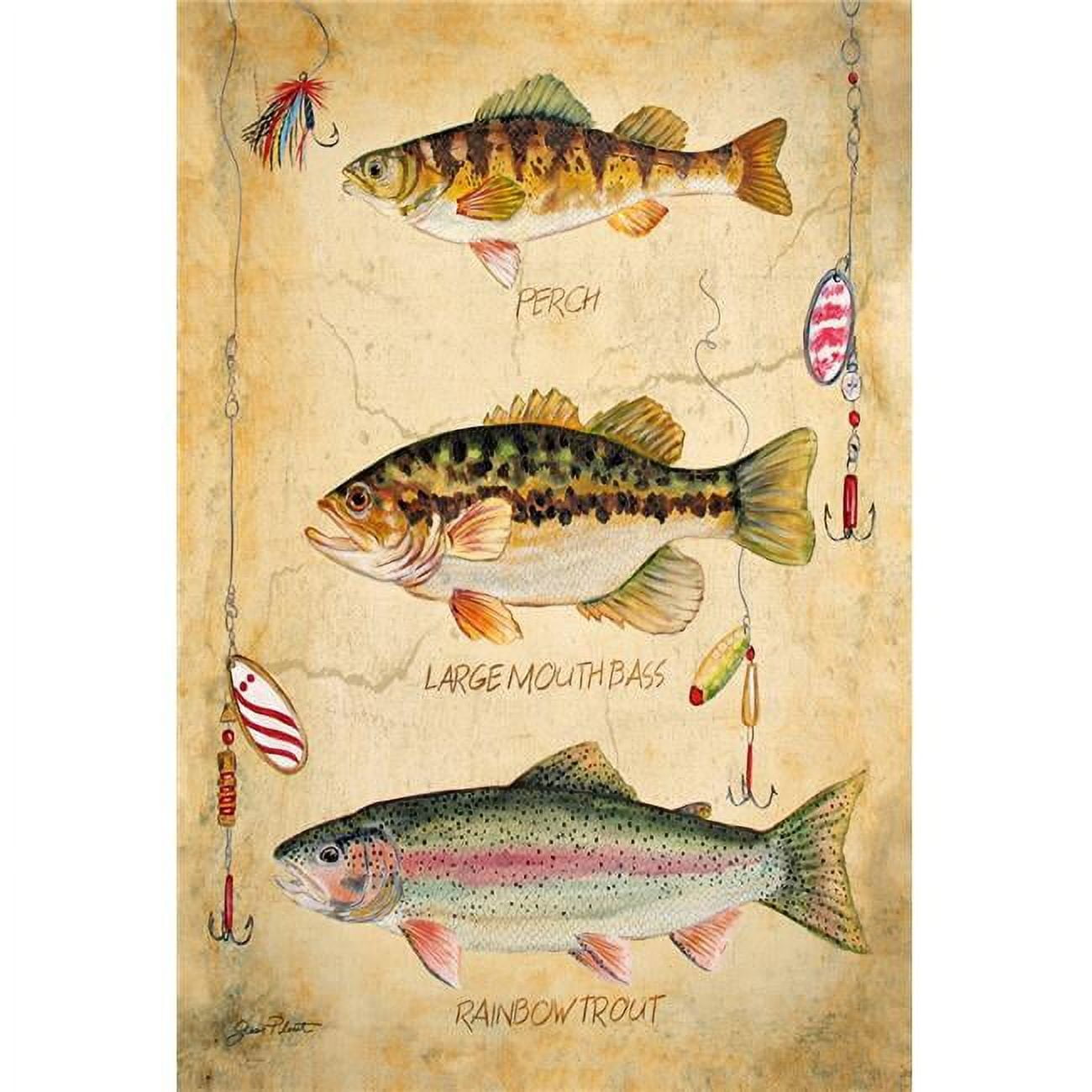 Fresh Fish Garden Flag - Walmart.com