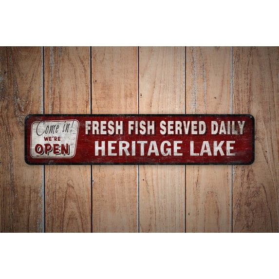 Fresh Fish Served Daily Fresh Fish Sign Fresh Water Fish Lake Fresh ...
