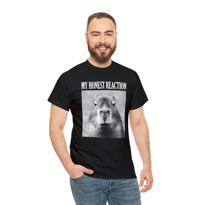 Fresh Fite-WM161 NEW BRAND, teen t-shirts, My Honest Reaction Capybara ...