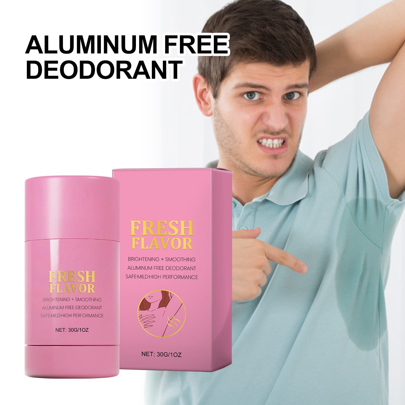 Fresh Flavors Aluminum-Free Deodorant Stick - Underarm Brightening ...