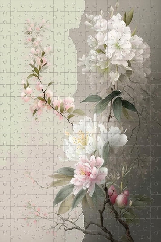 Fresh Flower 500 Piece Puzzle Fun and Challenging Activity with Bright ...