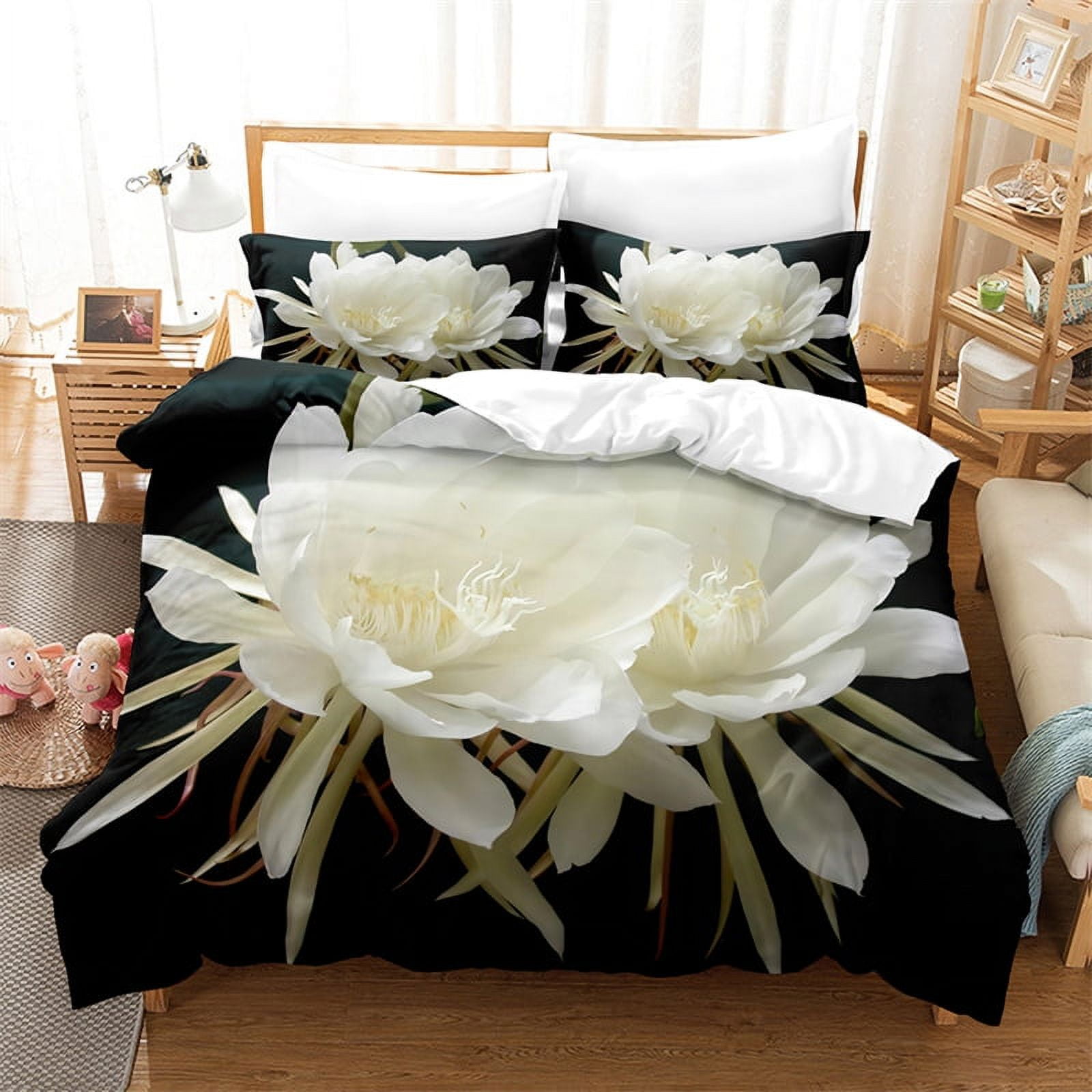 Fresh Flower Bedding Set Duvet Cover Kids Bedroom Bed Set Comforter ...