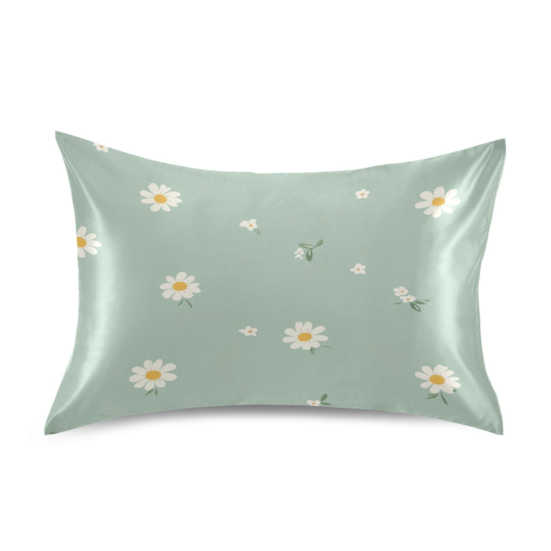 Fresh Flowers Design Queen Size Pillowcase Silky Smooth Finish Anti ...