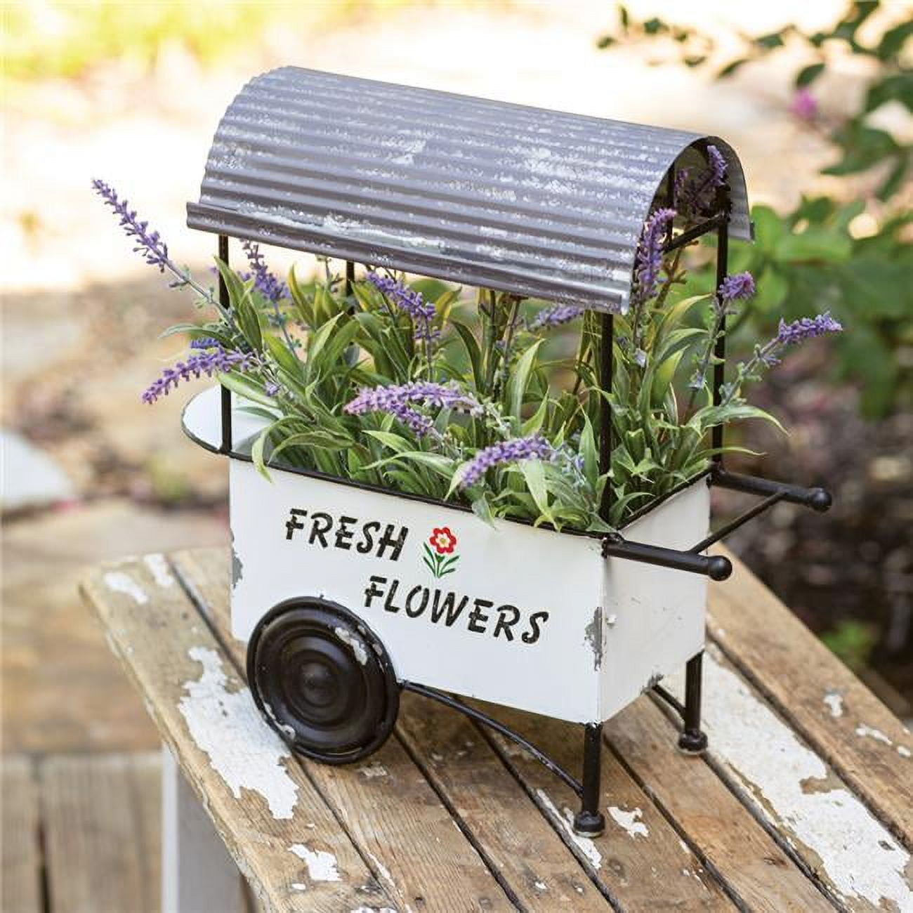 Fresh Flowers Rolling Cart - Walmart.com