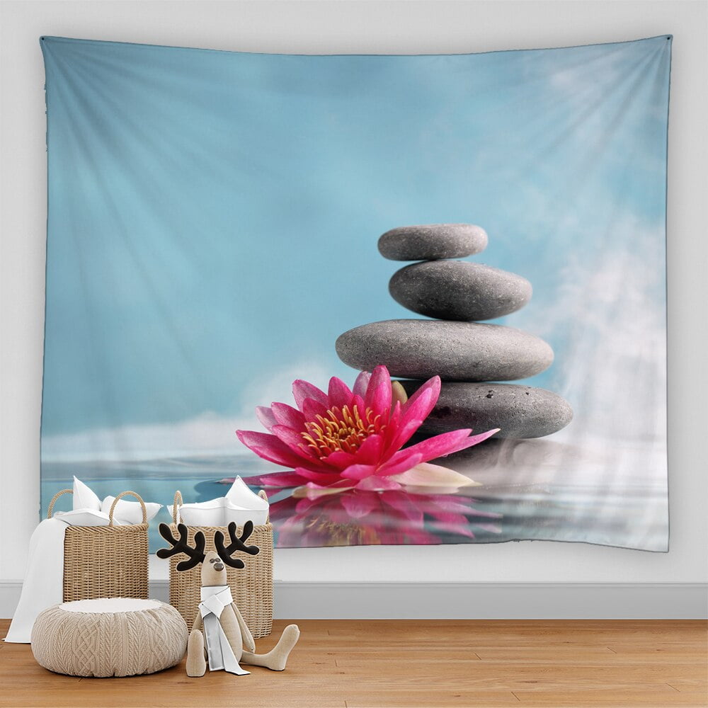 Fresh Flowers Tulip Butterfly Garden Tapestry landscape Printed ...