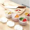 Fresh Food Storage Container with Strainer Basket - 10x8cm Double Layer ...
