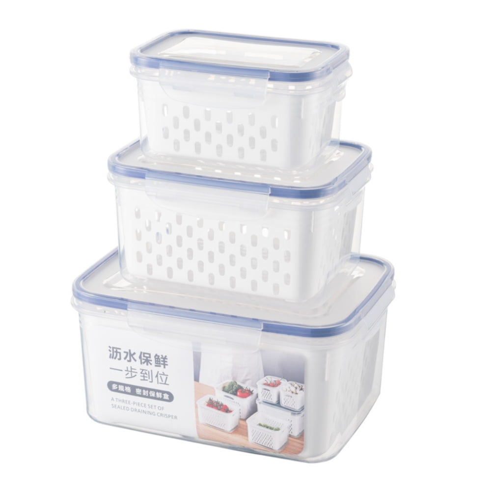 Produce Saver Box for Optimal Food Preservation, Innovative Drain ...