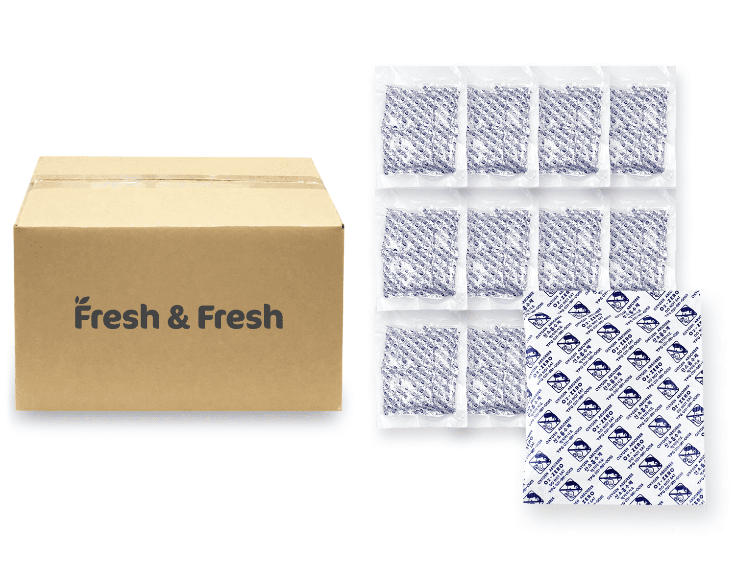 Fresh & Fresh [180 Packs] 2000 CC Premium Oxygen Absorbers(10 Bag of 18 ...