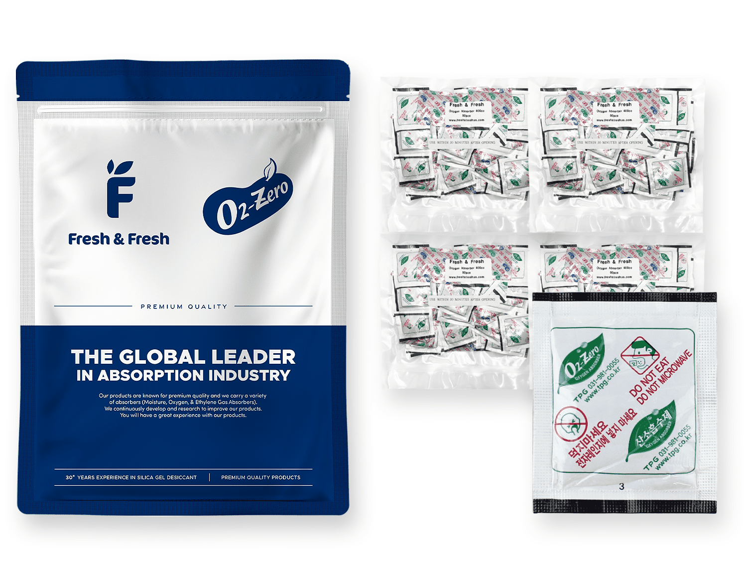 Fresh & Fresh [200 Packs] 400 CC Premium Oxygen Absorbers(4 Bag of 50 ...