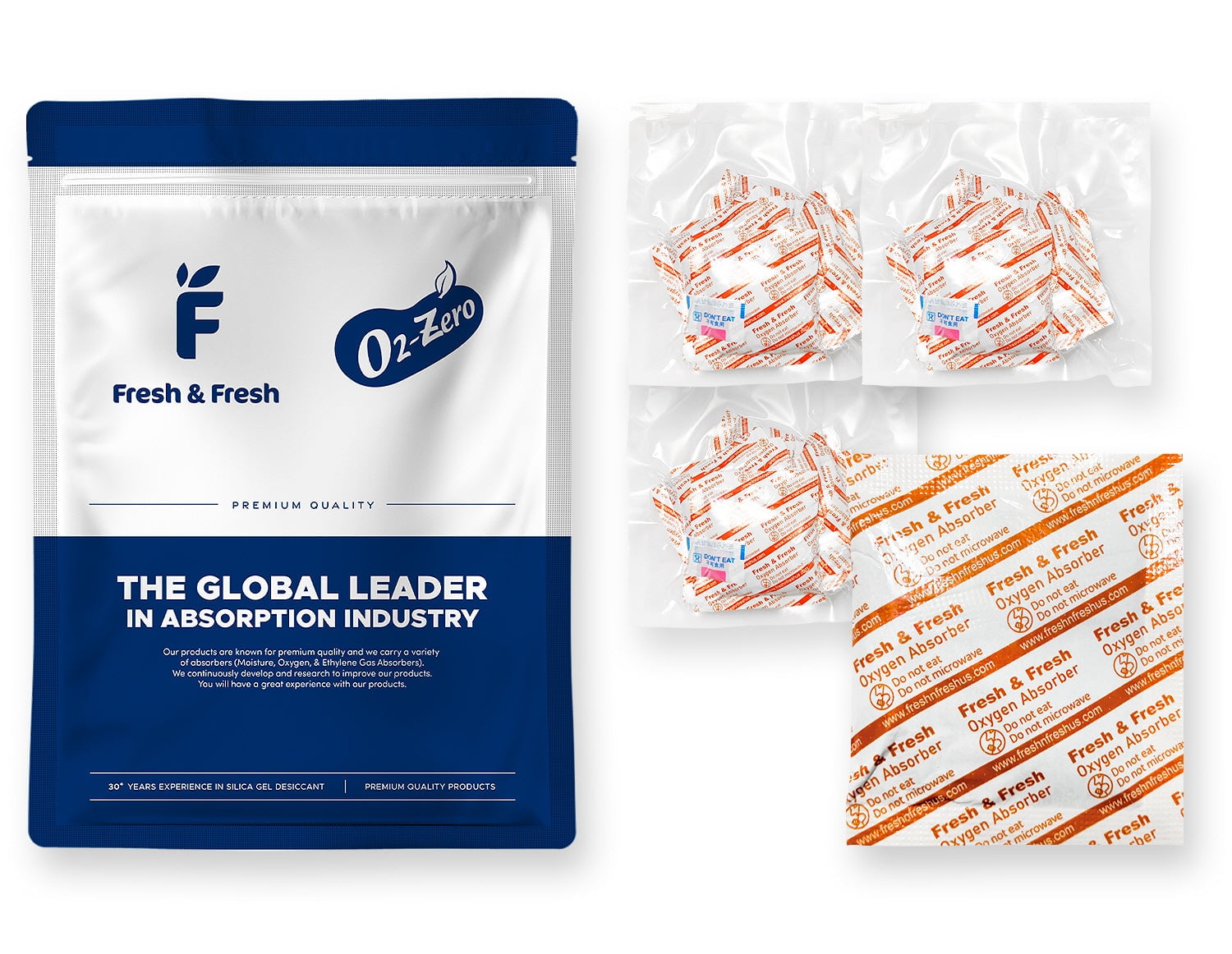 Fresh & Fresh (30 Packet) 500cc Premium Oxygen Absorbers Packets for ...