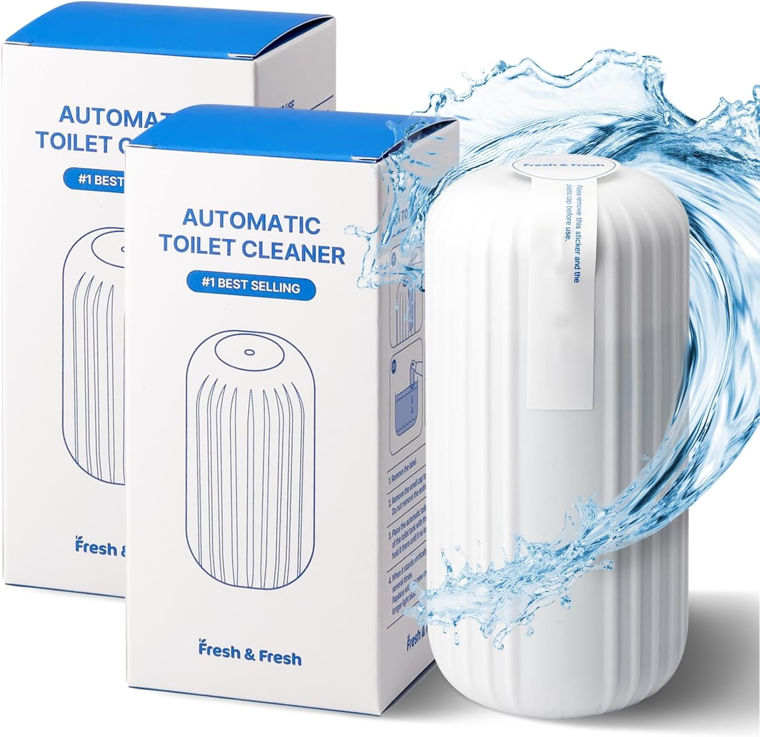 Fresh & Fresh Automatic Toilet Bowl Cleaners, 2500 Flushes Per Bottle ...
