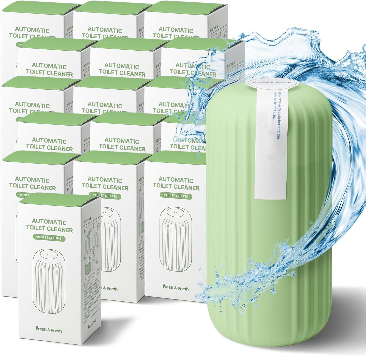 Fresh & Fresh Automatic Toilet Bowl Cleaners(Forest Green) - 16 Bottles ...