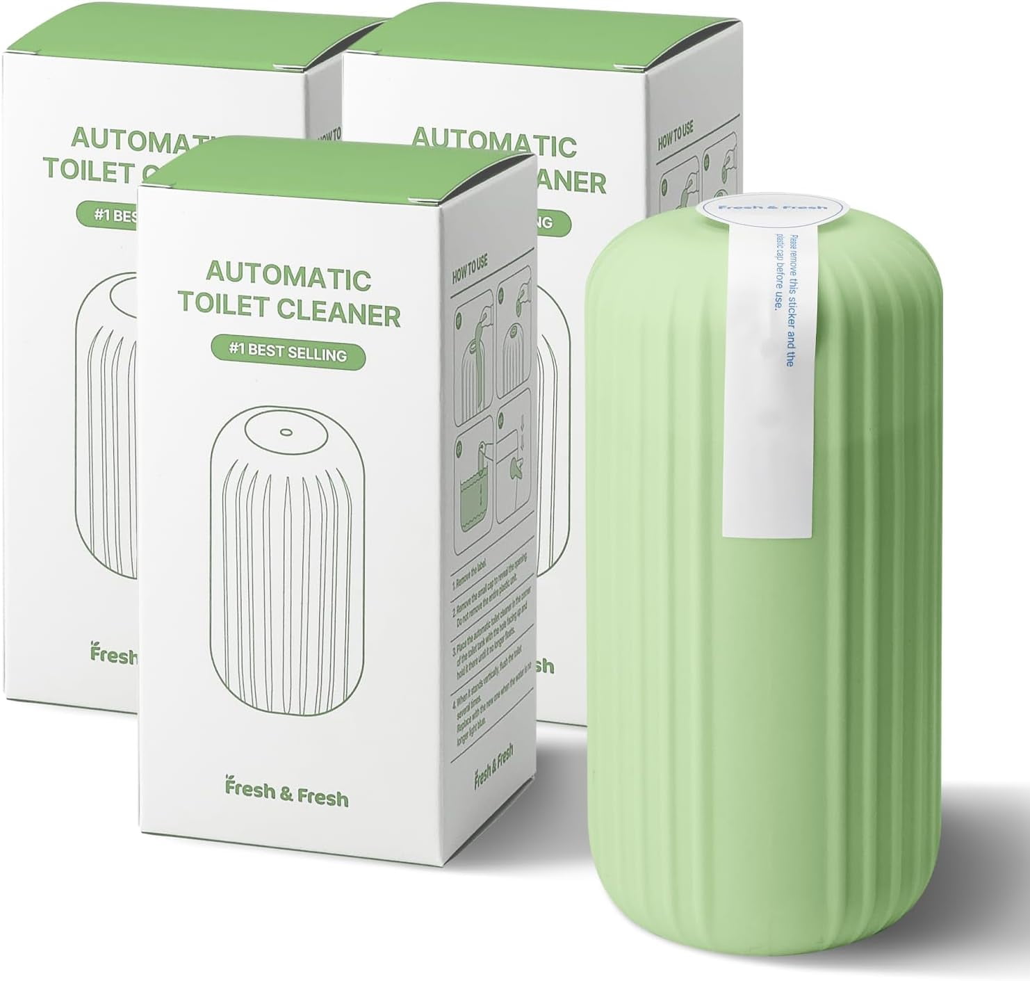 Fresh & Fresh Automatic Toilet Bowl Cleaners(Forest Green) - 3 Bottles ...