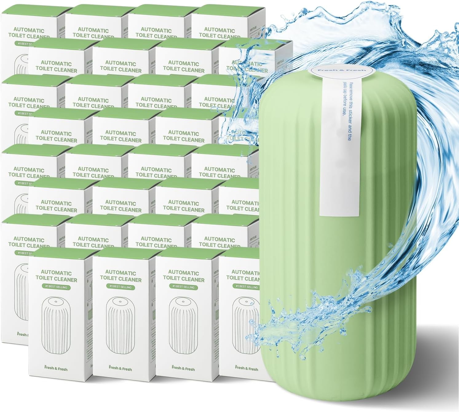 Fresh & Fresh Automatic Toilet Bowl Cleaners(Forest Green) - 32 Bottles ...