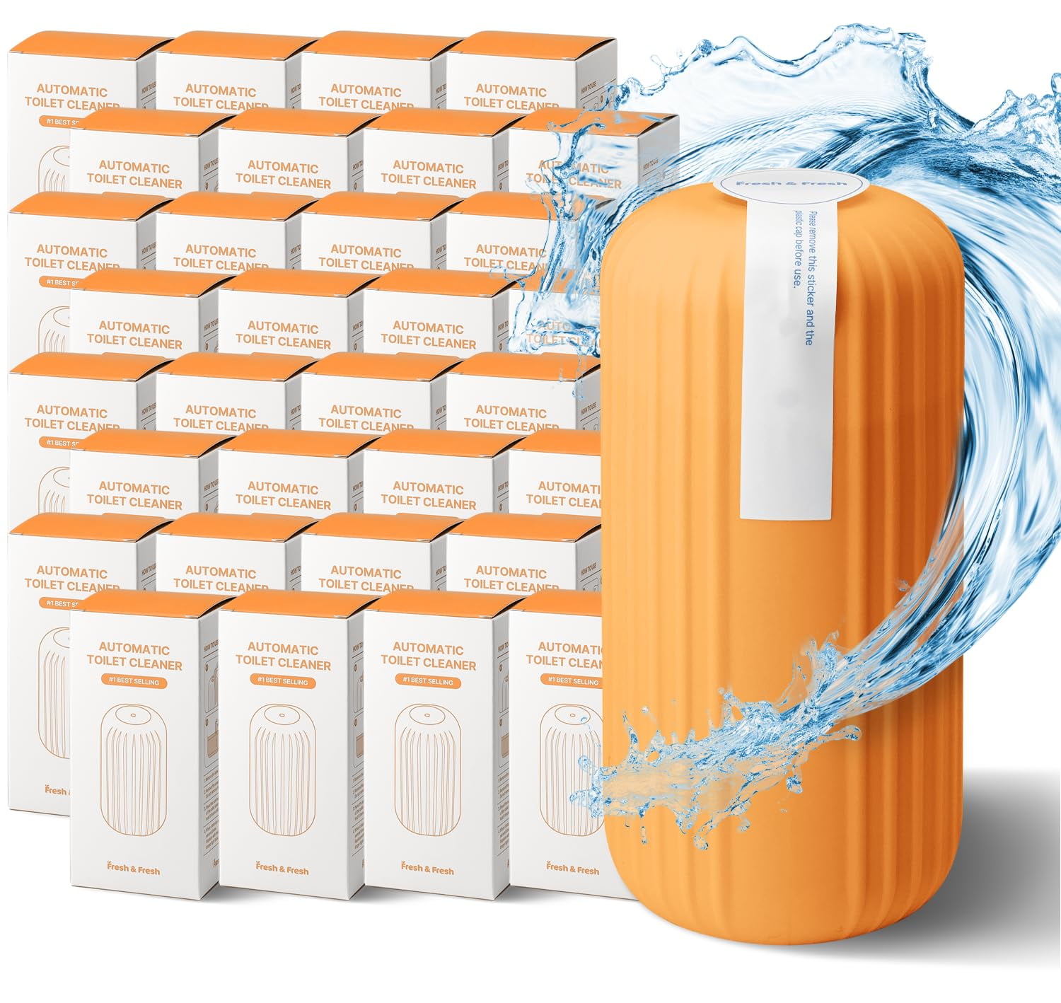 Fresh & Fresh Automatic Toilet Bowl Cleaners(Sunset Orange) - 32 ...