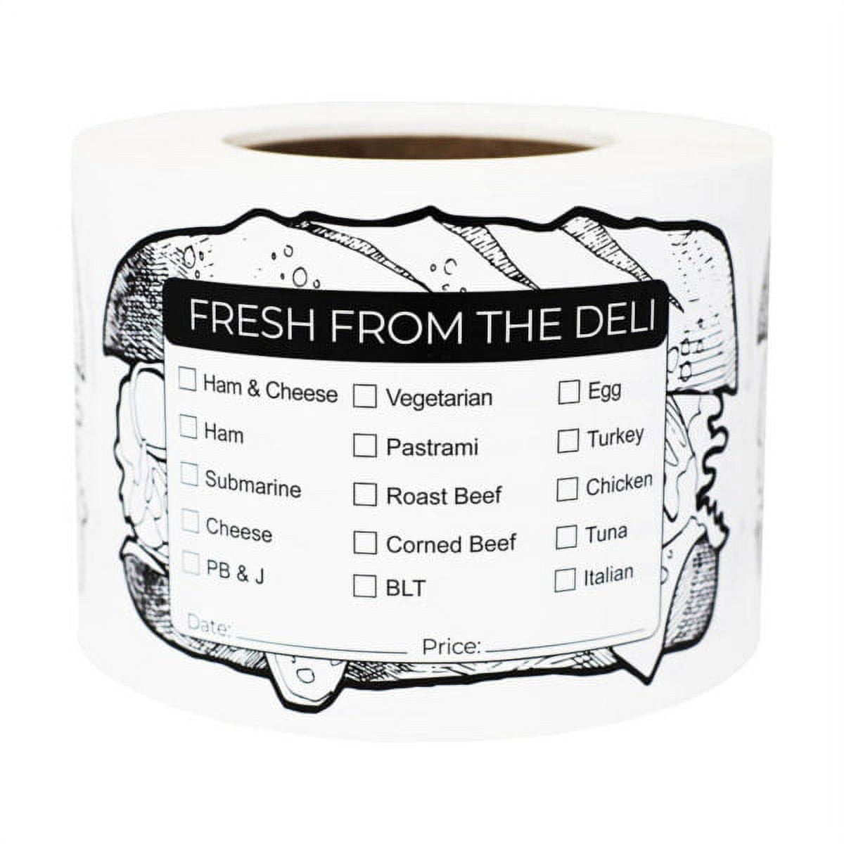 Fresh From the Deli Food Writable Mark Off Labels | 4 x 6" - 500 Pack ...