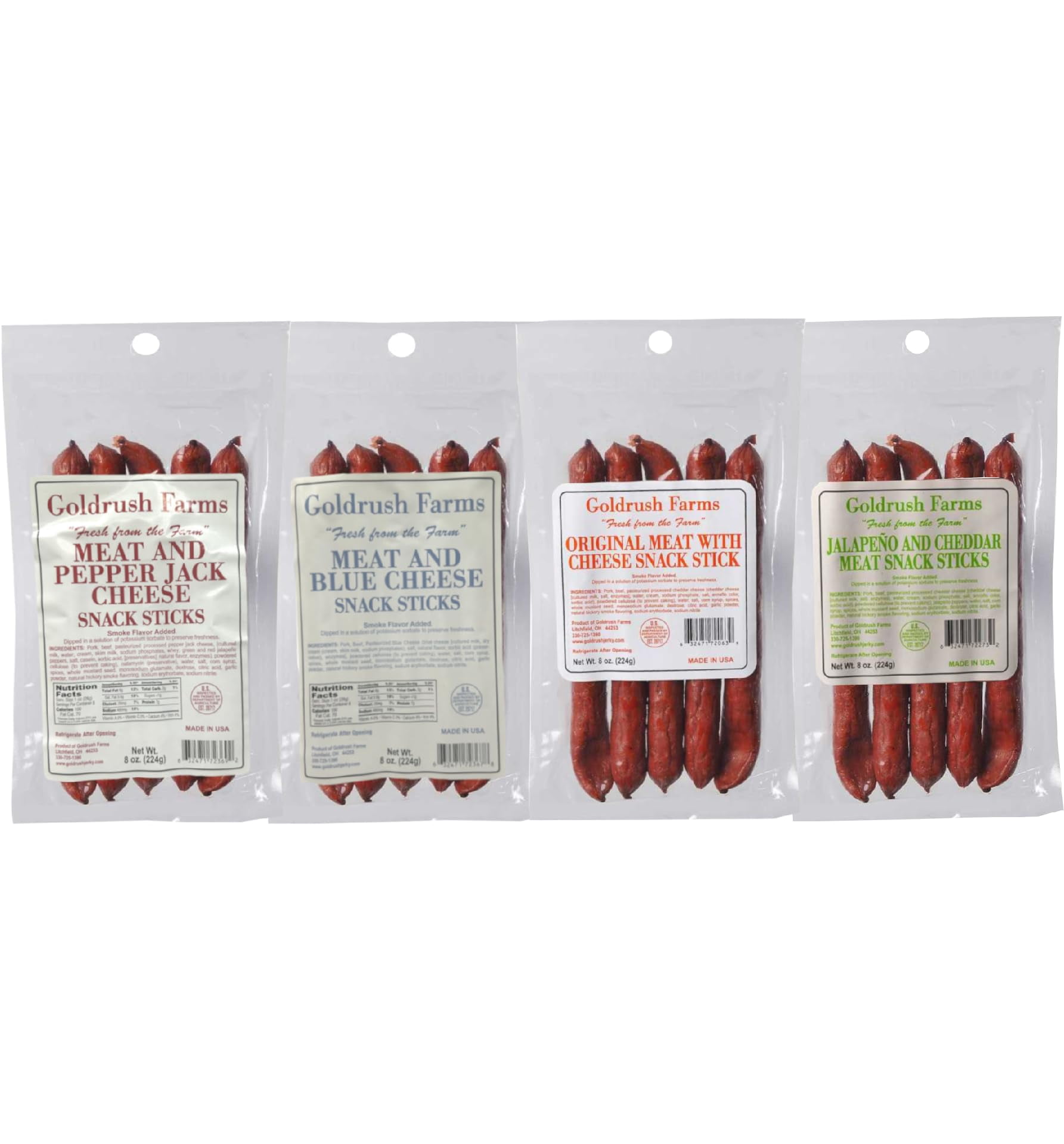 Fresh From the FEV6 Farm Meat & Cheese Snack Sticks Assortment ...