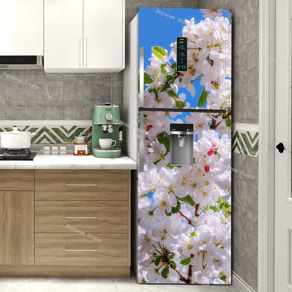 Fresh Fruit Full Door Cover Fridge Magnet Frosted Surface Material PVC ...