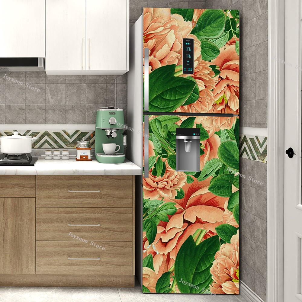 Fresh Fruit Full Door Cover Fridge Magnet Frosted Surface Material PVC ...
