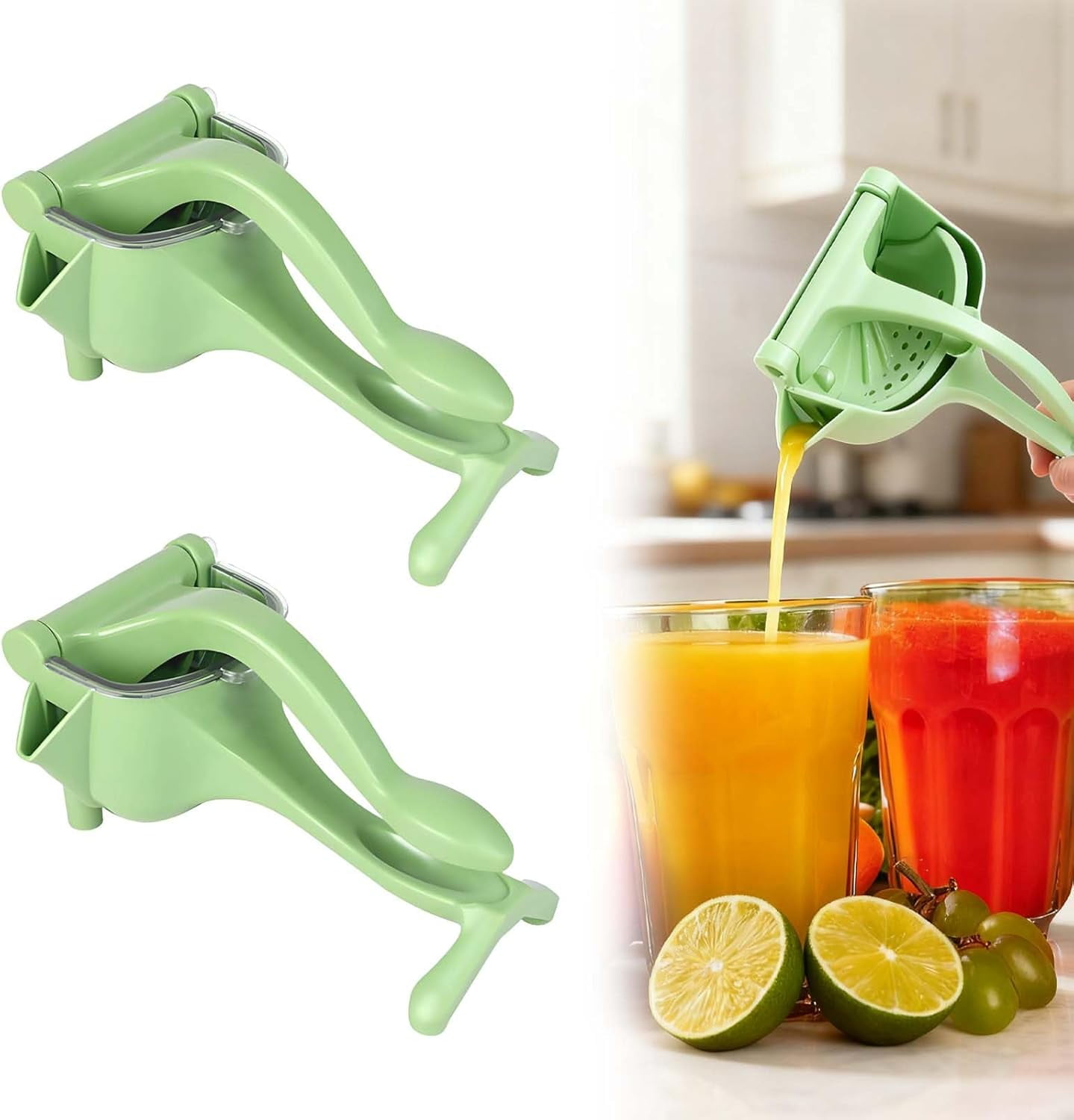 Fresh Fruit Juice Extractor, 2025 Upgrade Hand Juicer Squeezer Lemon ...