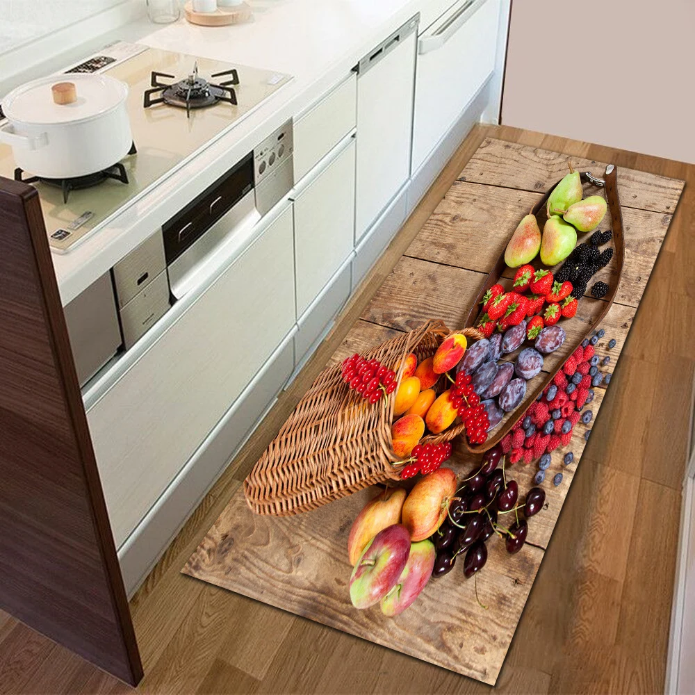 Fresh Fruit Kitchen Carpet Entrance Door Mat Home Bedroom Floor ration ...