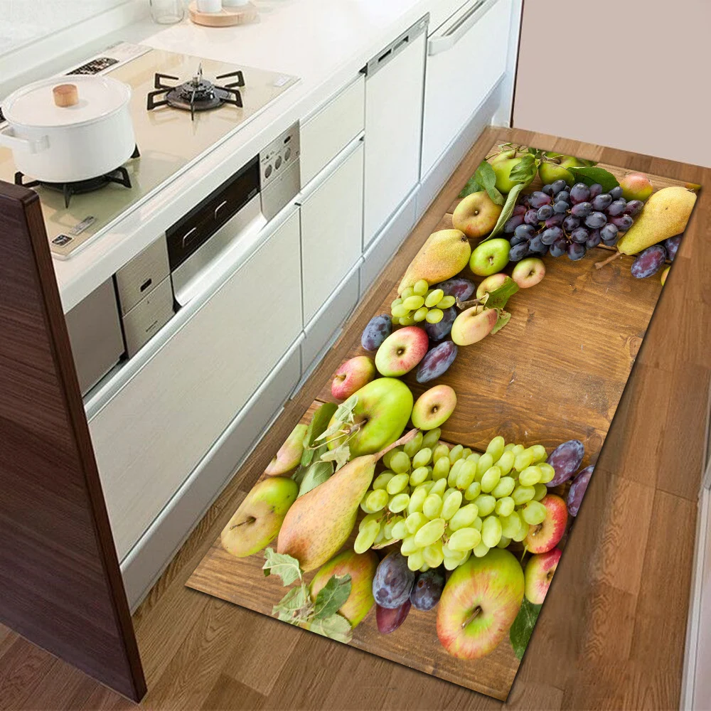 Fresh Fruit Kitchen Carpet Entrance Door Mat Home Bedroom Floor ration ...