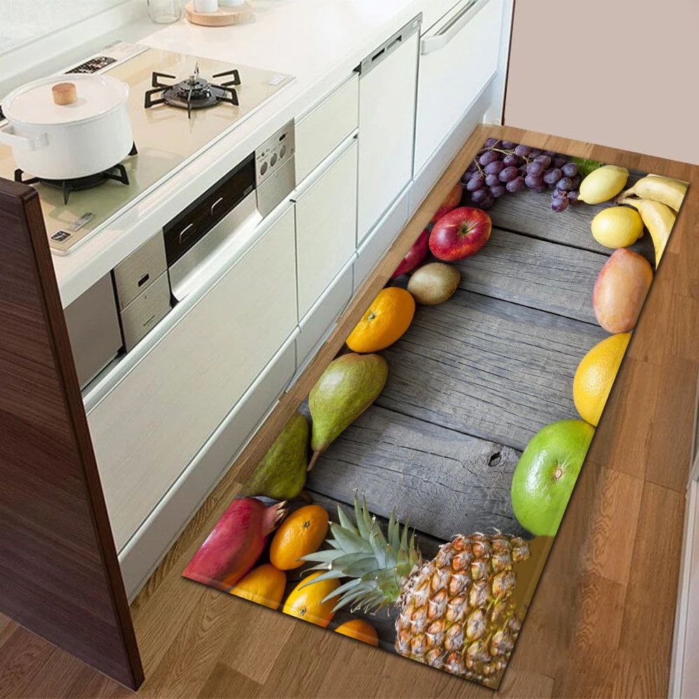Fresh Fruit Kitchen Carpet Entrance Door Mat Home Bedroom Floor ration ...