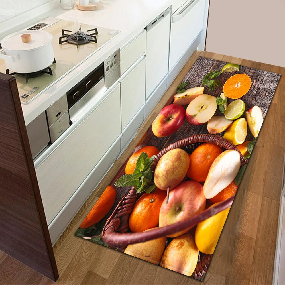 Fresh Fruit Kitchen Carpet Entrance Door Mat Home Bedroom Floor ration ...